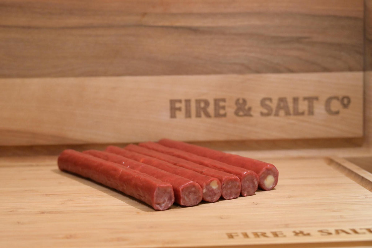 Beef Sticks with Cheddar Cheese